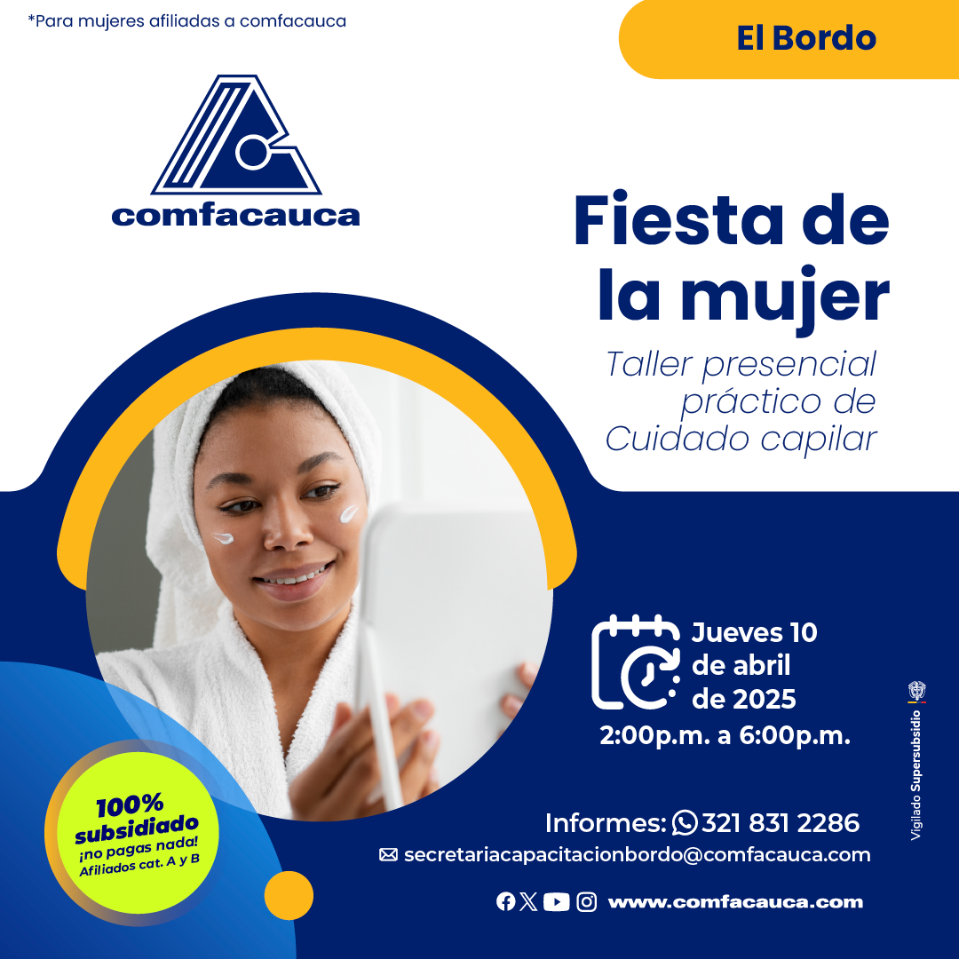 Taller cuidado capilar- Bordo » Comfacauca