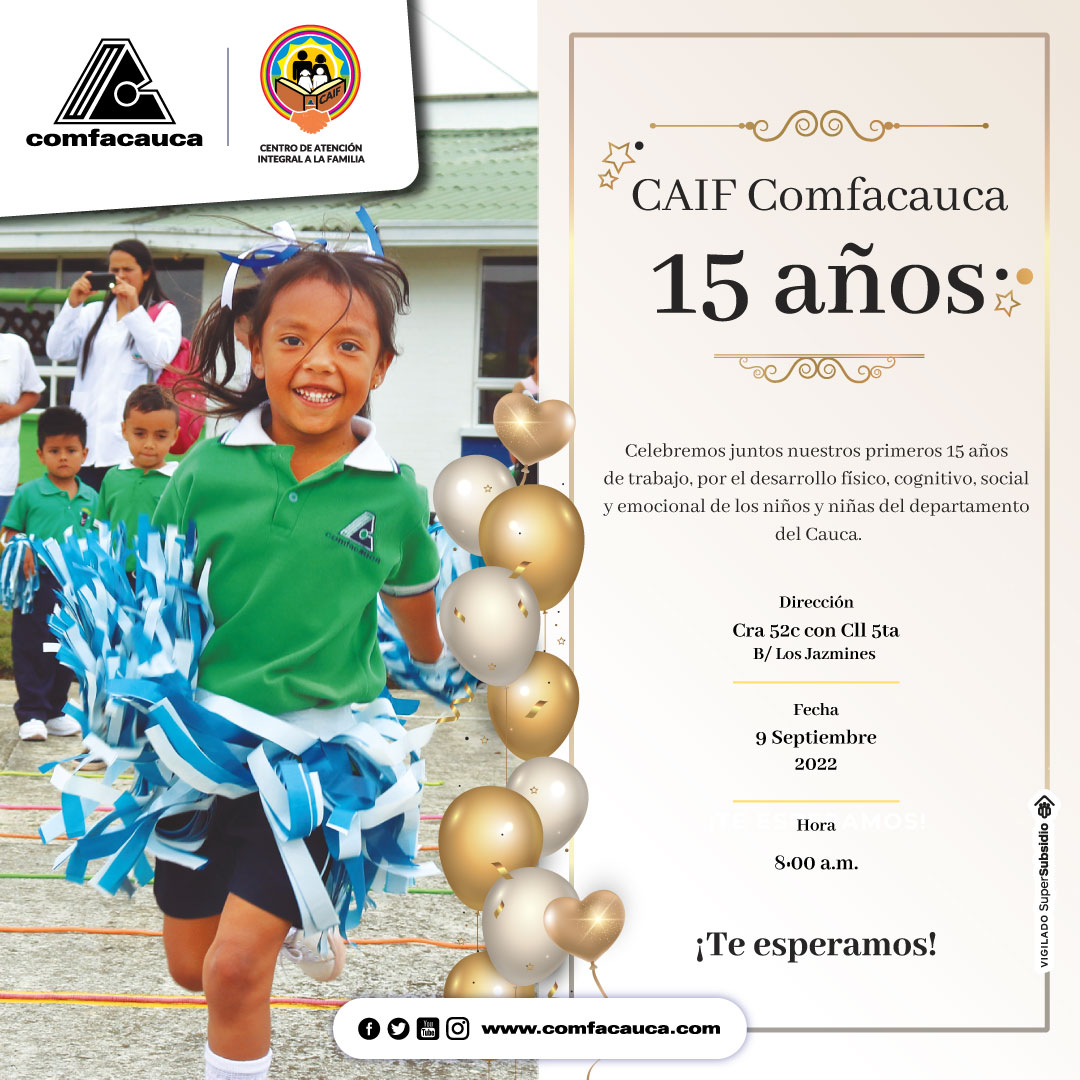 15 años de CAIF » Comfacauca