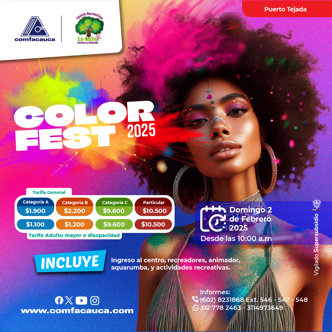 Color Fest CR La Ceiba » Comfacauca